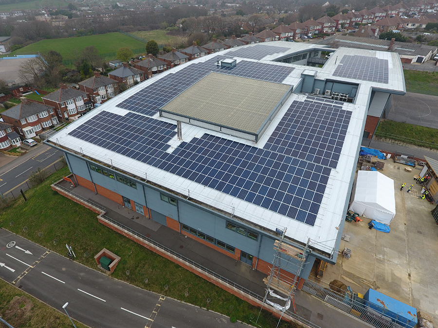 Ore Valley campus installs solar panels | East Sussex College