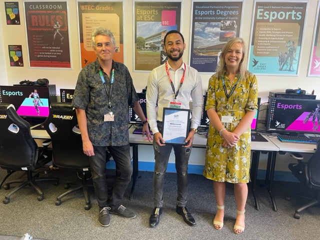 ESC Sign Partnership with College of Esports | East Sussex College